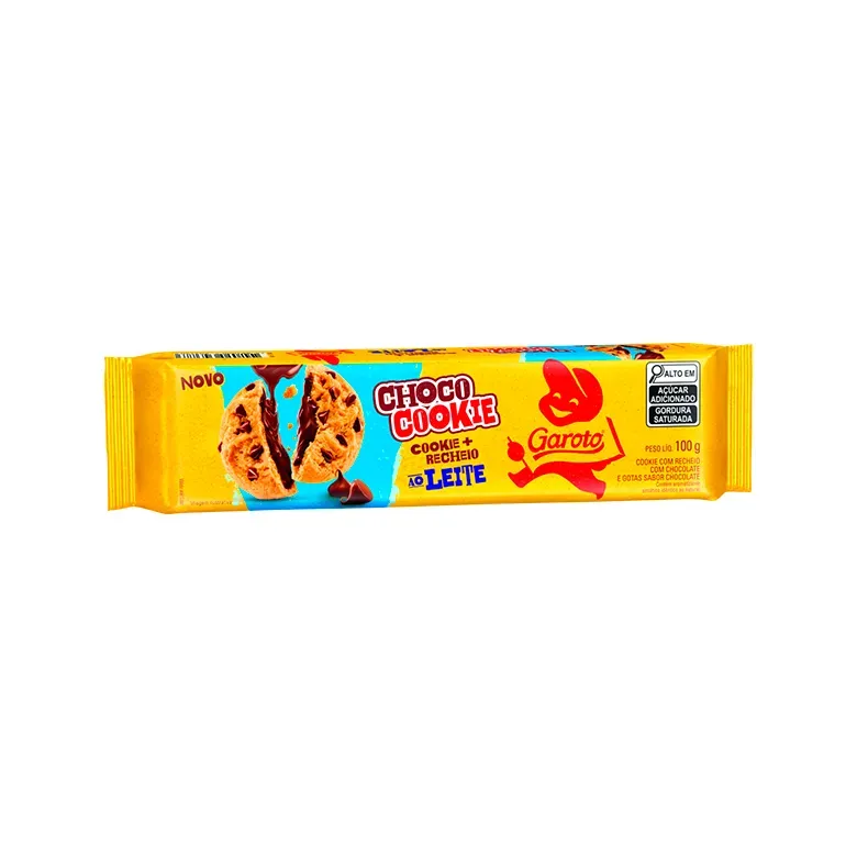 BISC GAROTO CHOCO COOKIES 100G - Super Tem