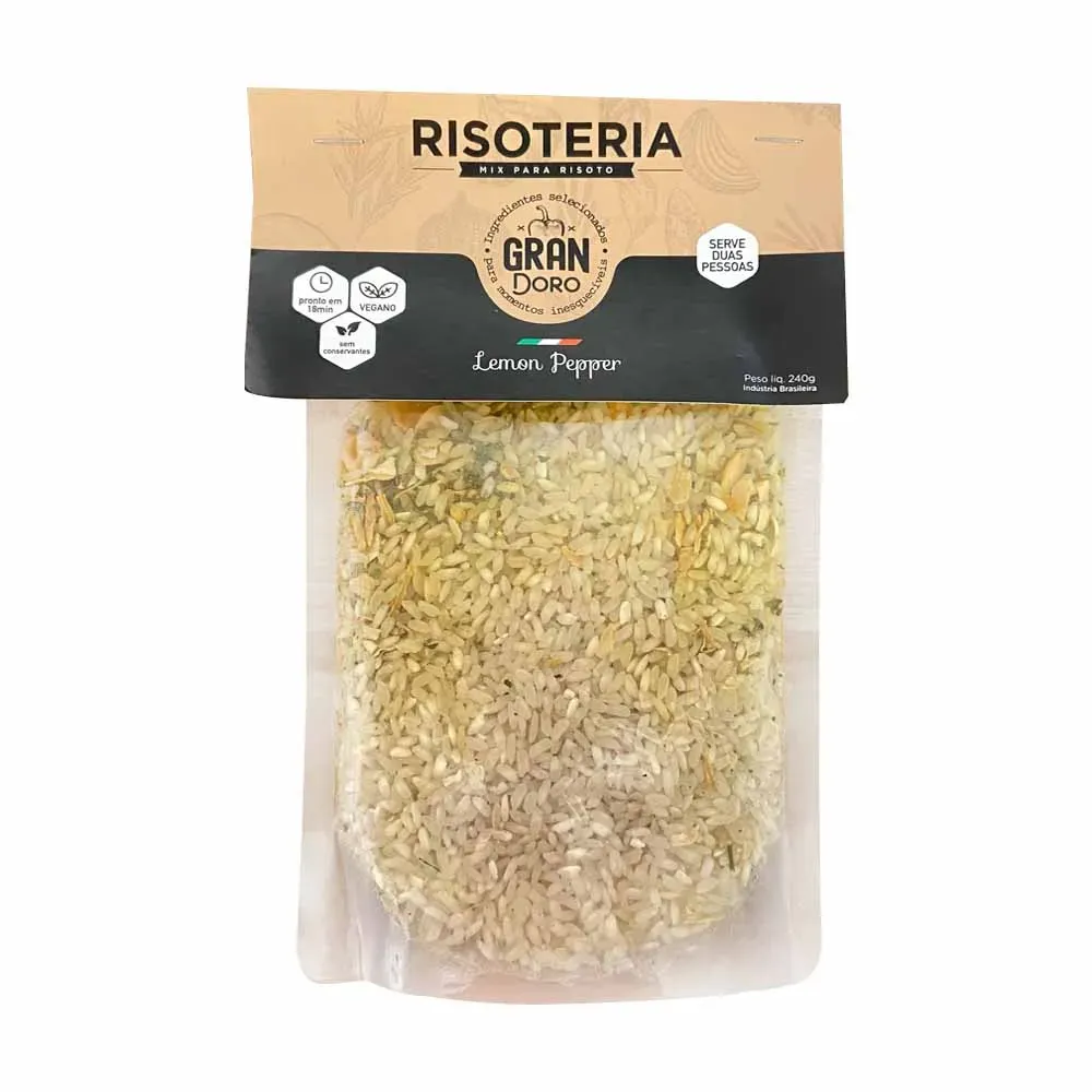 RISOTO GRAN DORO LEMON PEPPER 240G - Super Tem