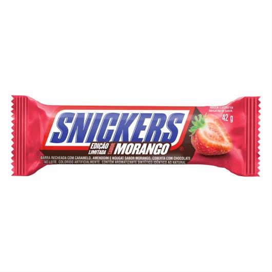 CHOC SNICKERS MORANGO 42G - Super Tem