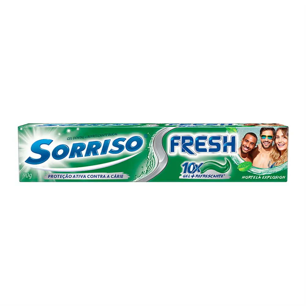 CR DENTAL SORRISO FRESH PLUS HORTELA 90G - Super Tem