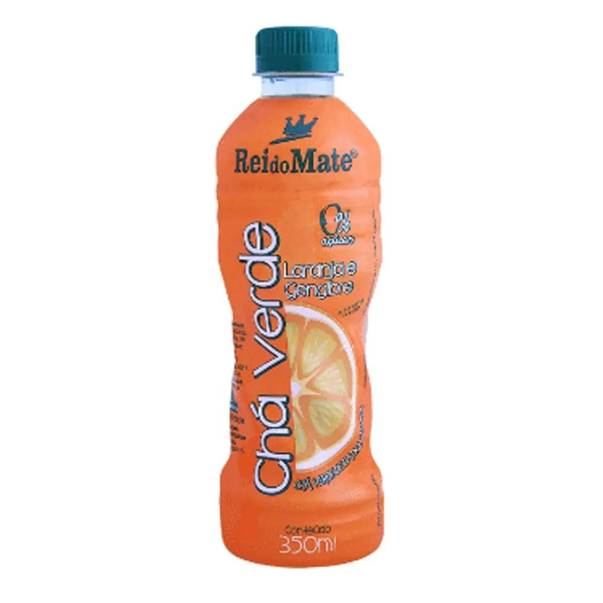 CHA VERDE REI DO MATE LARANJA GENGIBRE 350ML - Super Tem