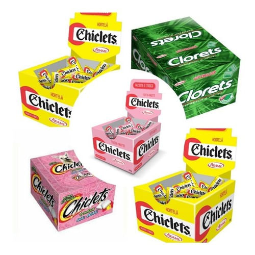 CHICLE ADAMS SORTIDOS 2,8G (S) - Super Tem