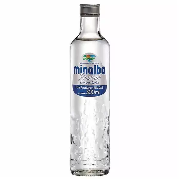 AGUA MINERAL MINALBA S/G VD 300ML - Super Tem