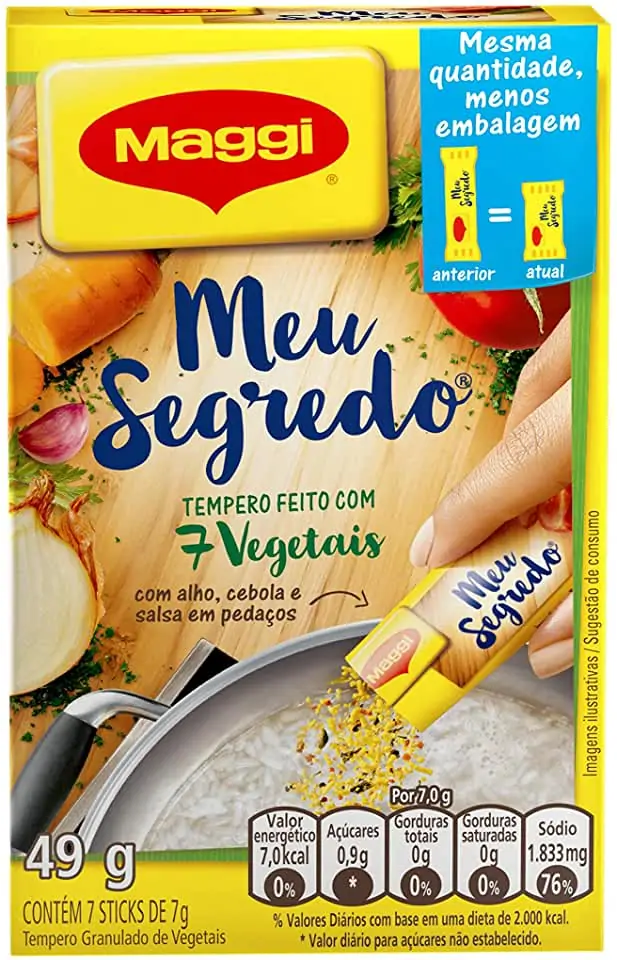 TEMPERO NESTLE MAGGI MEU SEGREDO C/7 VEG 49G - Super Tem