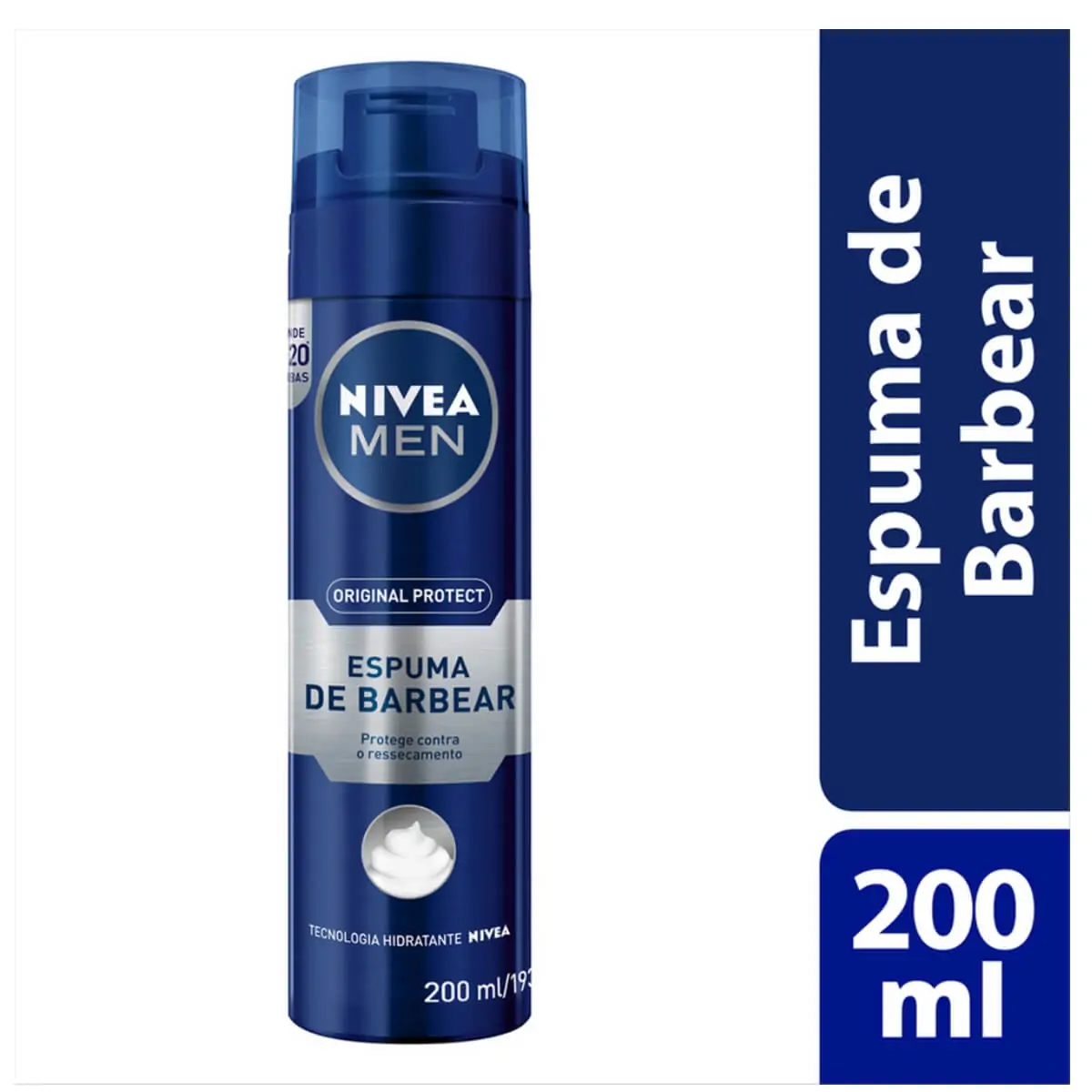 ESPUMA BARBEAR NIVEA ORIGINAL PROT 200ML | FastStore PDP