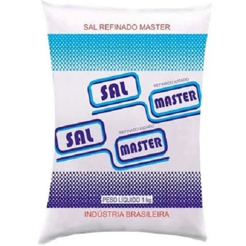 SAL REFINADO IODADO MASTER 1KG - Super Tem