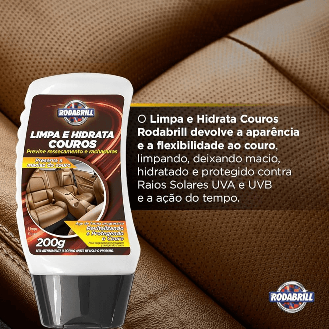 LIMPA E HIDRATA COURO RODABRILL 200ML - Super Tem